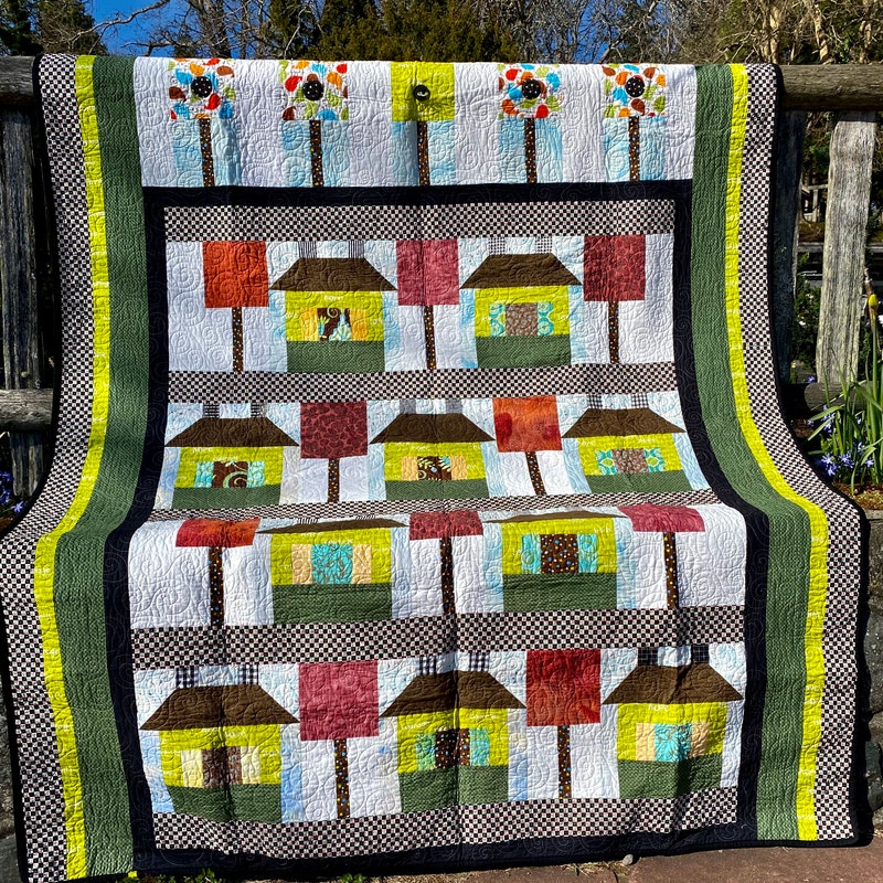 Birdhouse Quilt - Etsy