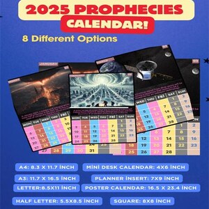 Prophecy 2025 Calendar Template Editable Prophecy Calendar in 8 ...