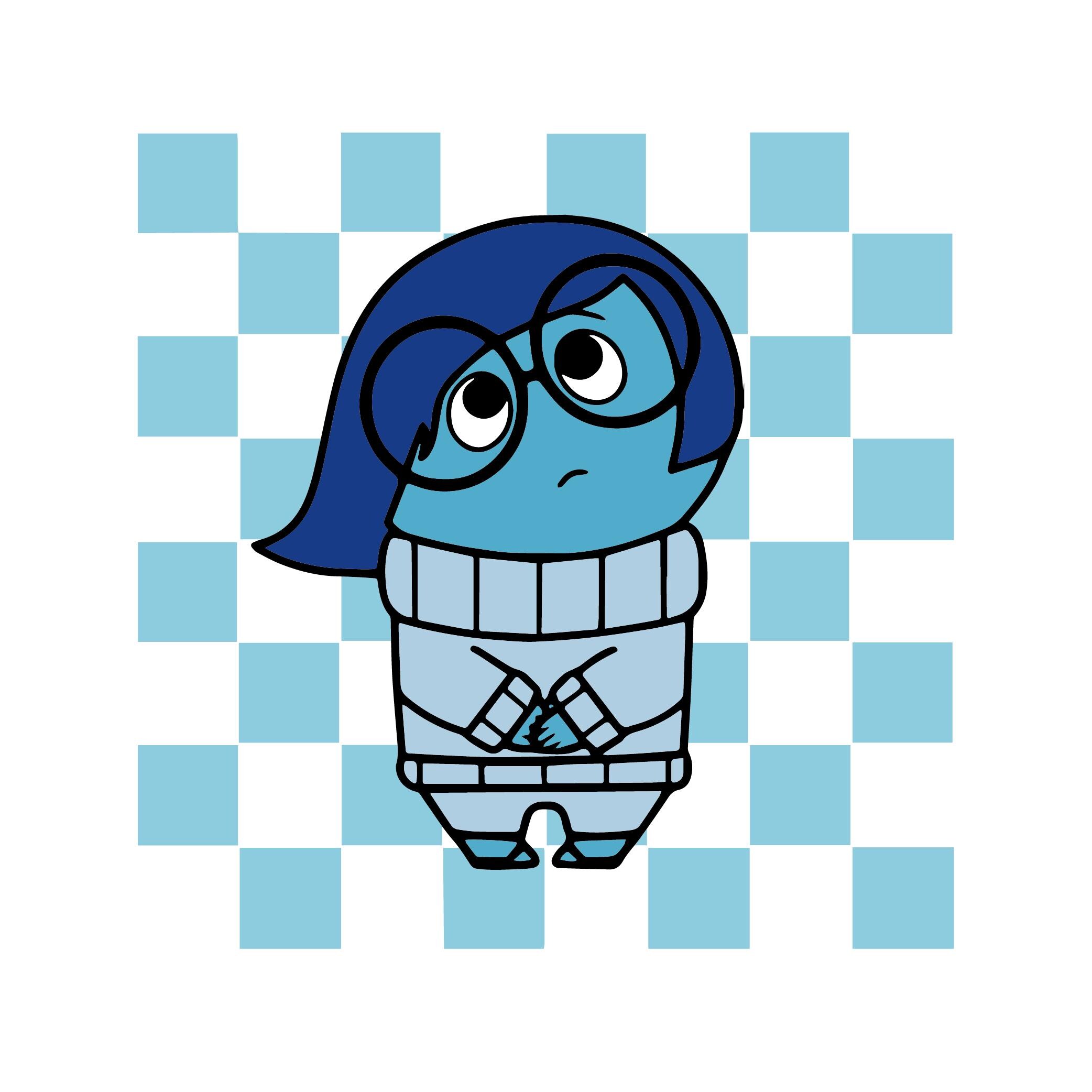 Sadness SVG Sadness Png Checkered Sadness Character Sadness Shirt ...