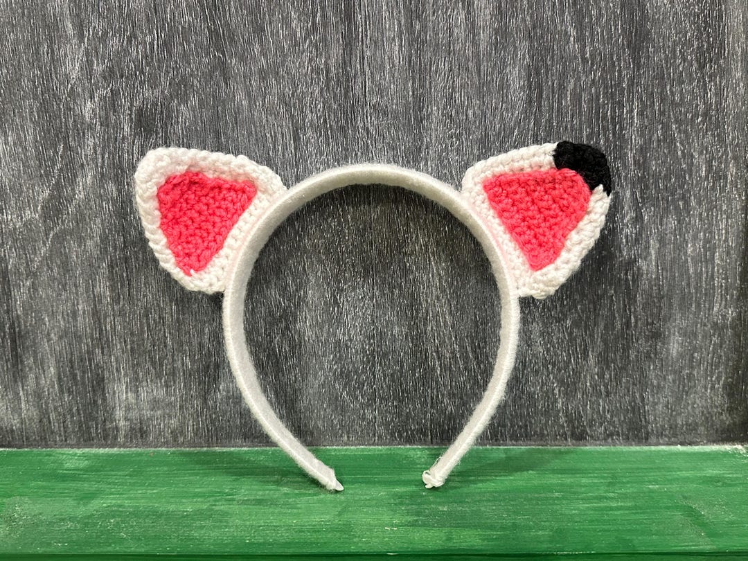 Gabby’s Dollhouse Inspired Gabby/pandy Paws Kitty Cat Ears Crocheted ...