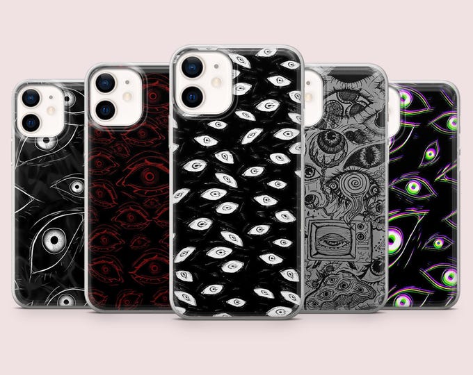 Eye Phone Case,3d Eyes iPhone Case,evil Eyes Phone Case Genuine Leather ...