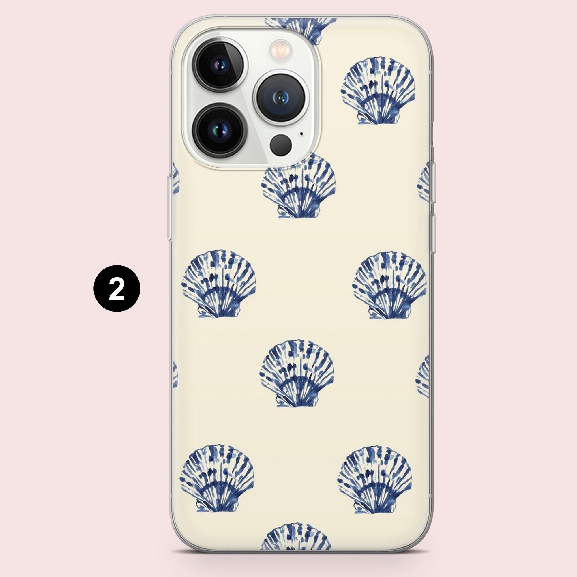 Seashell Phone Case Aquatic Animals Cover for iPhone 16, 15, 14, 13, 12 ...