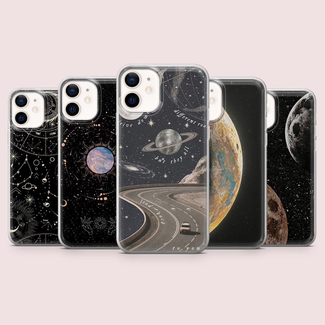 Solar System Phone Case Astronomy, Planets Cover for iPhone 16, 15, 14 ...