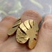 Monstera Leaf Ring - Monstera Lovers Ring - Monstera Ring - Beautiful ...