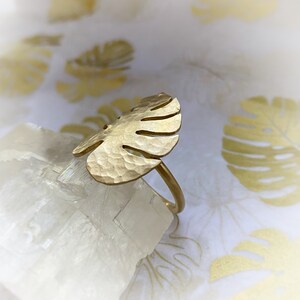 Monstera Leaf Ring Monstera Lovers Ring Monstera Ring | Etsy
