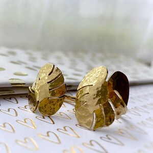 Monstera Leaf Ring Monstera Lovers Ring Monstera Ring | Etsy