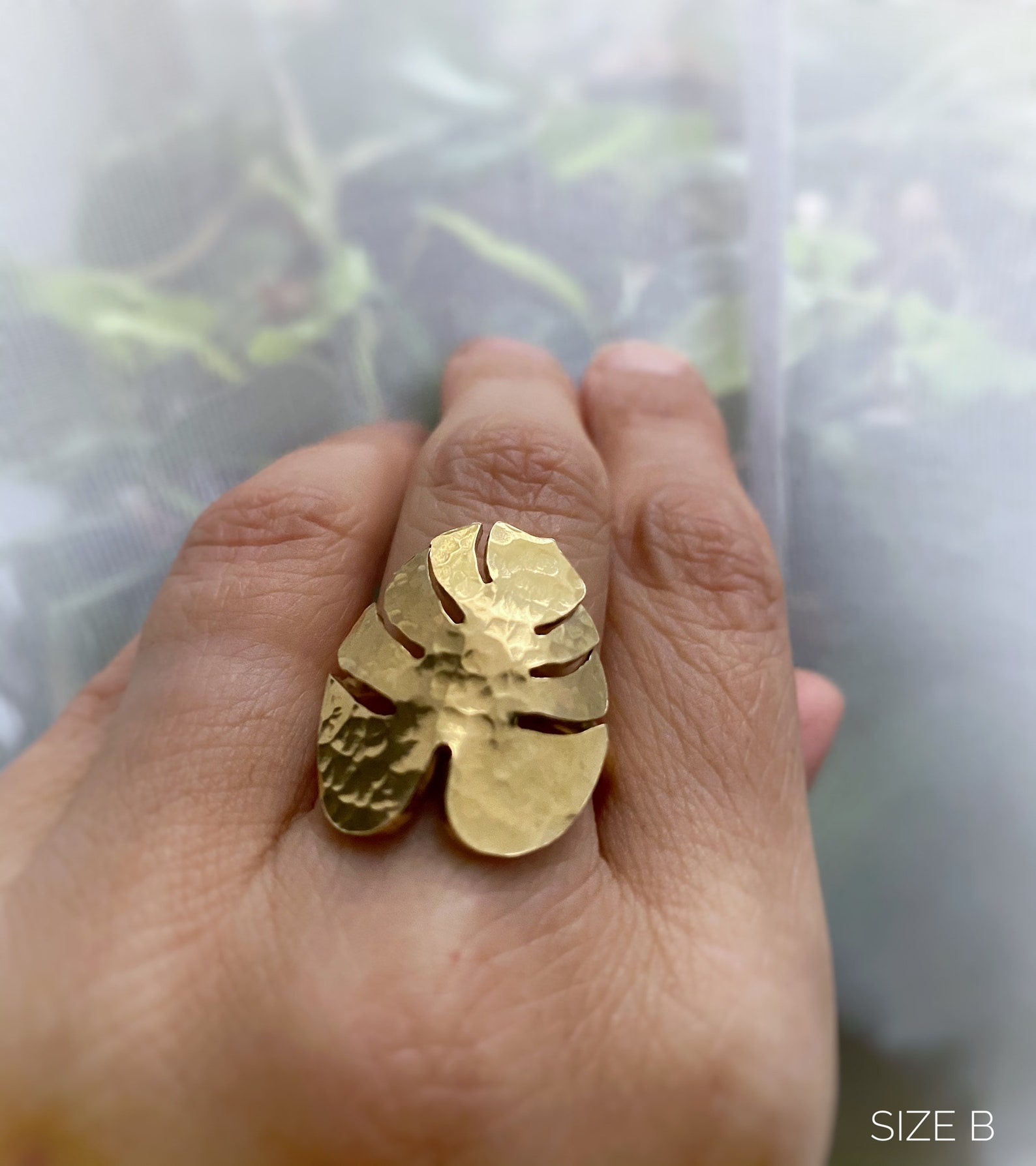 Monstera Leaf Ring Monstera Lovers Ring Monstera Ring | Etsy