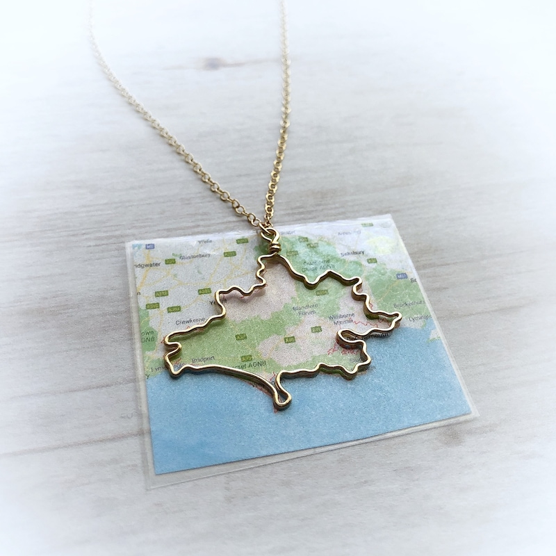 Map Necklace - Etsy