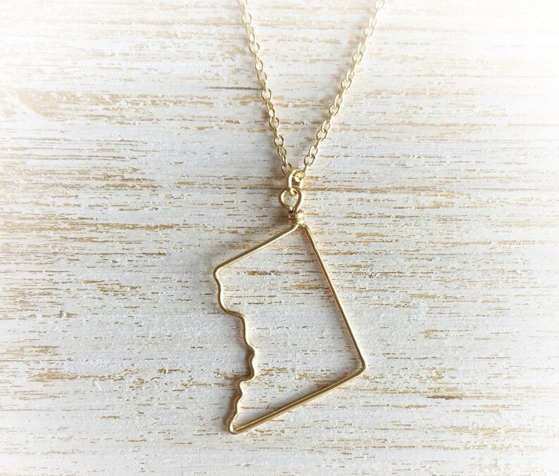 Washington DC Necklace - DC Necklace - District of Columbia Necklace ...