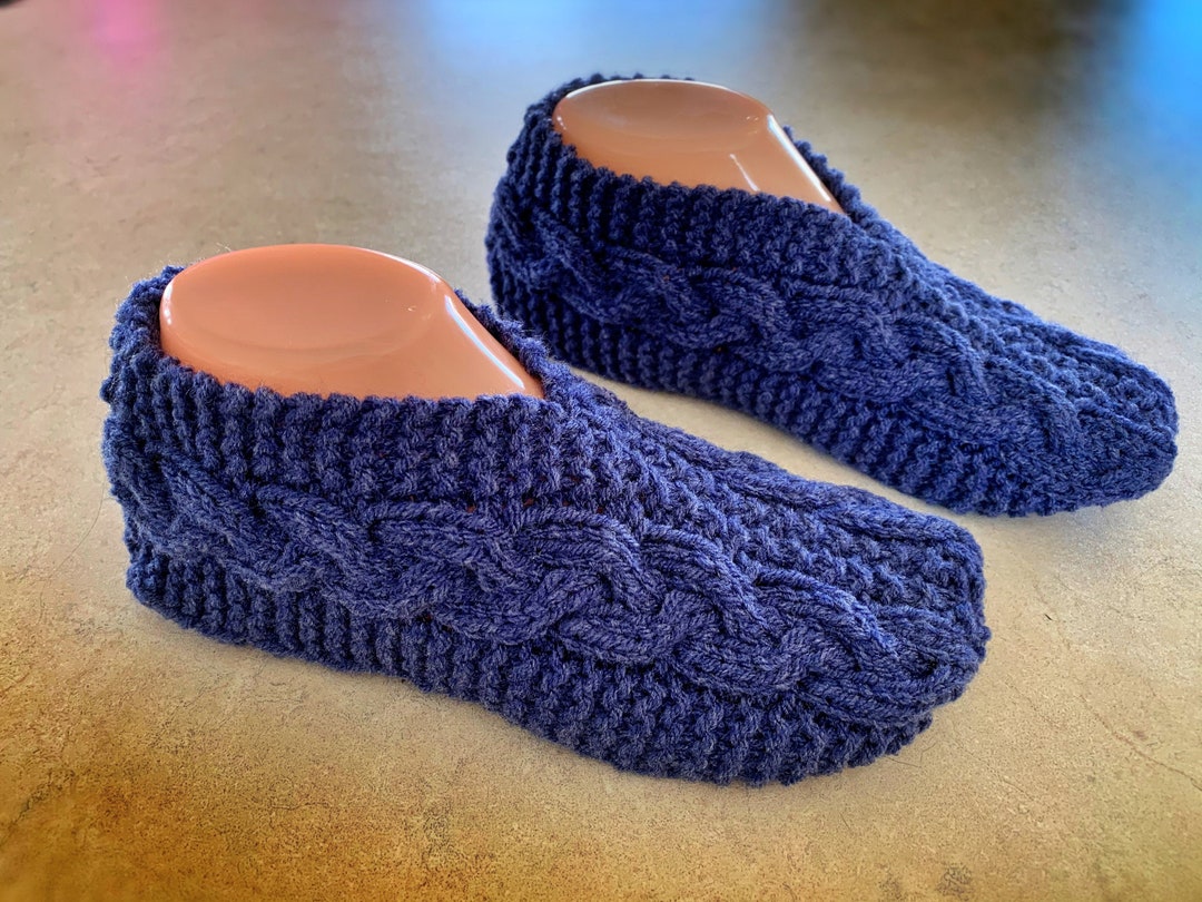 CUSTOM Made House Slippers Cable Knit Slippers FREE Shipping to USA and ...