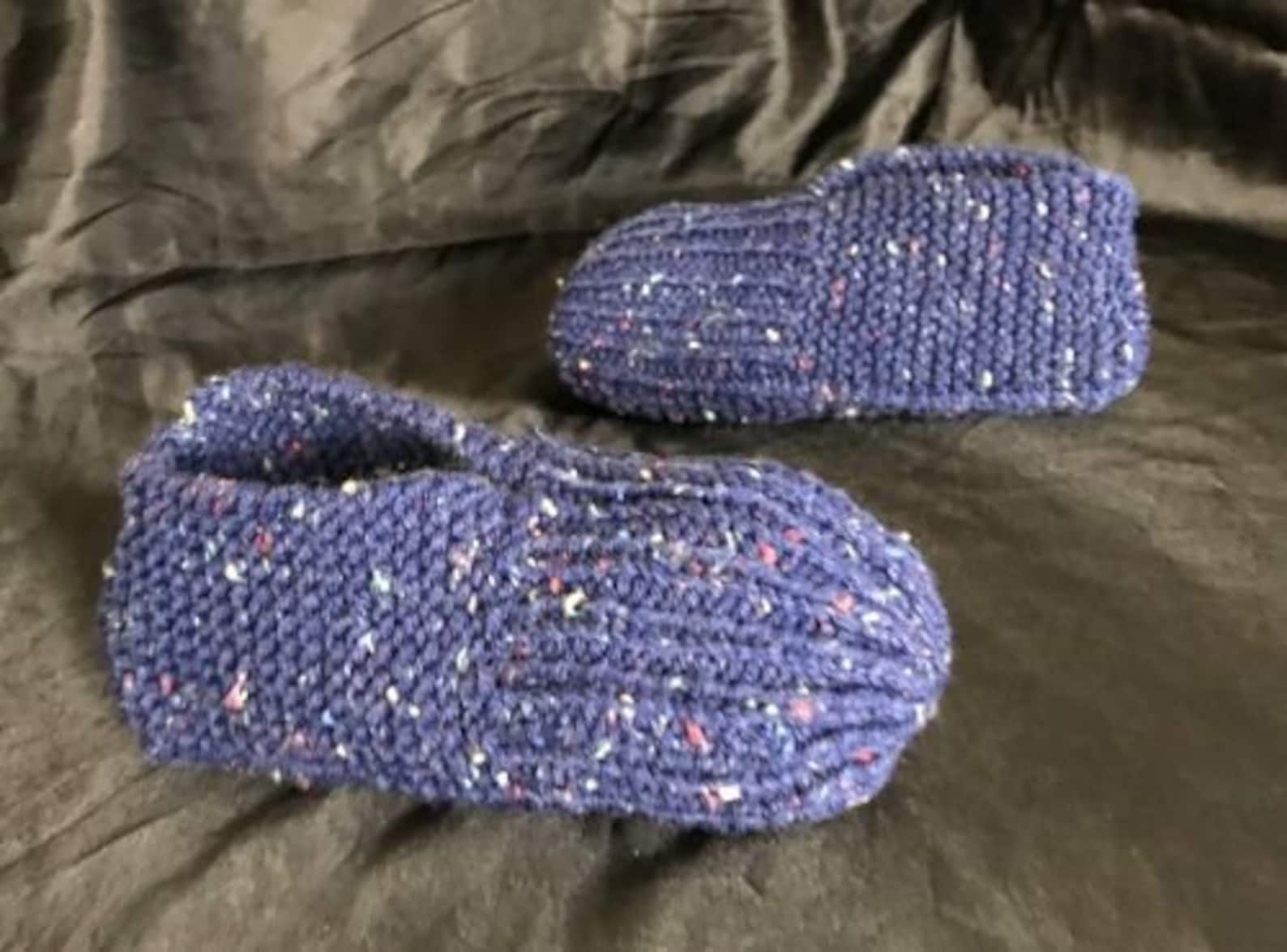 CUSTOM MADE Hand Knit Slippers for Adult Women or Men | Etsy