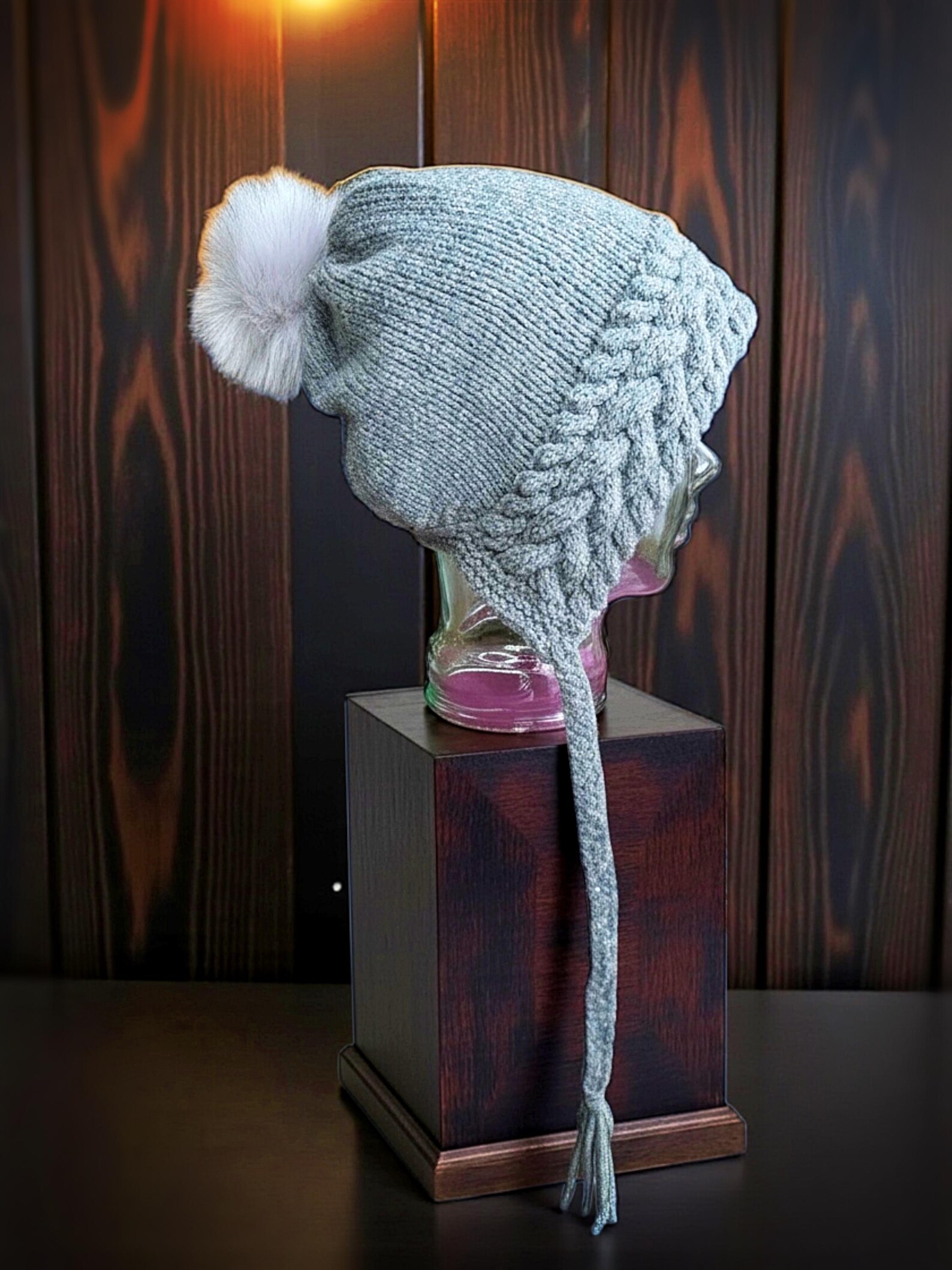Knitting Pattern – Cable Beanie or Bobble Hat, Flat-knit Toque, Slouchy ...