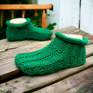 Knitting Pattern - Ribbed Moccasin Bootie Slippers for Adults - Knit ...
