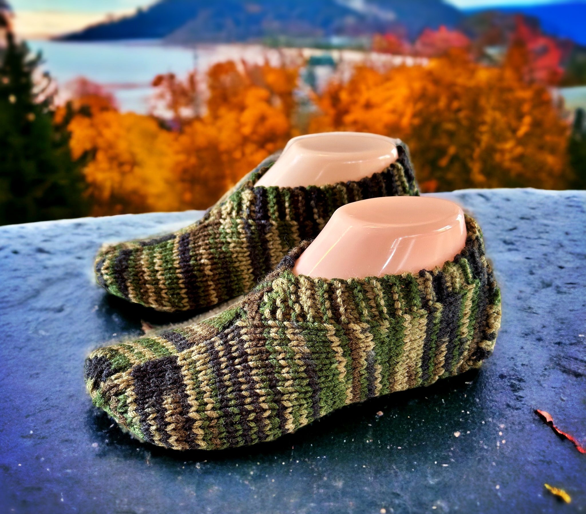 Knitting Pattern - Slip-on Slippers for Adults – Easy Slippers to Knit ...