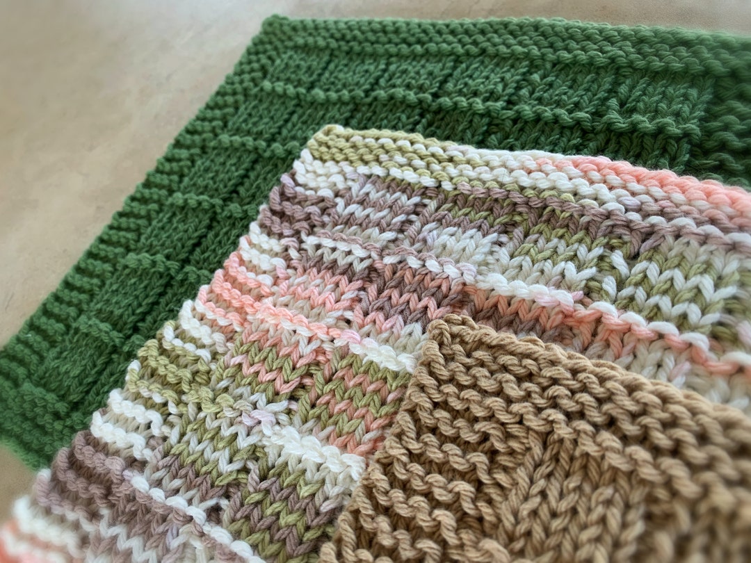 Knitting Pattern - Bars and Stripes Knitted Dishcloth - Learn to KNIT ...