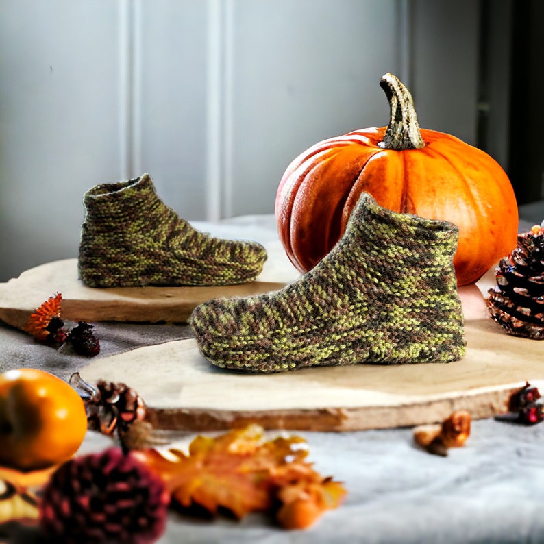 Knit Slippers for Women and Men - Custom Hand Knit Slipper Socks ...