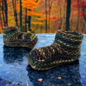Knitting Pattern - Moccasin Slippers With a Cuff for Children - With ...