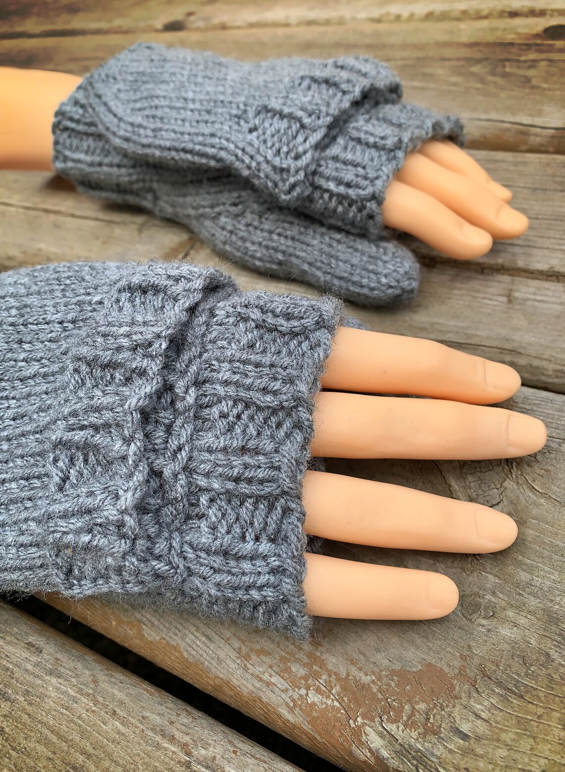 Knitting Pattern Flip Mitts Fingerless Gloves Uses - Etsy