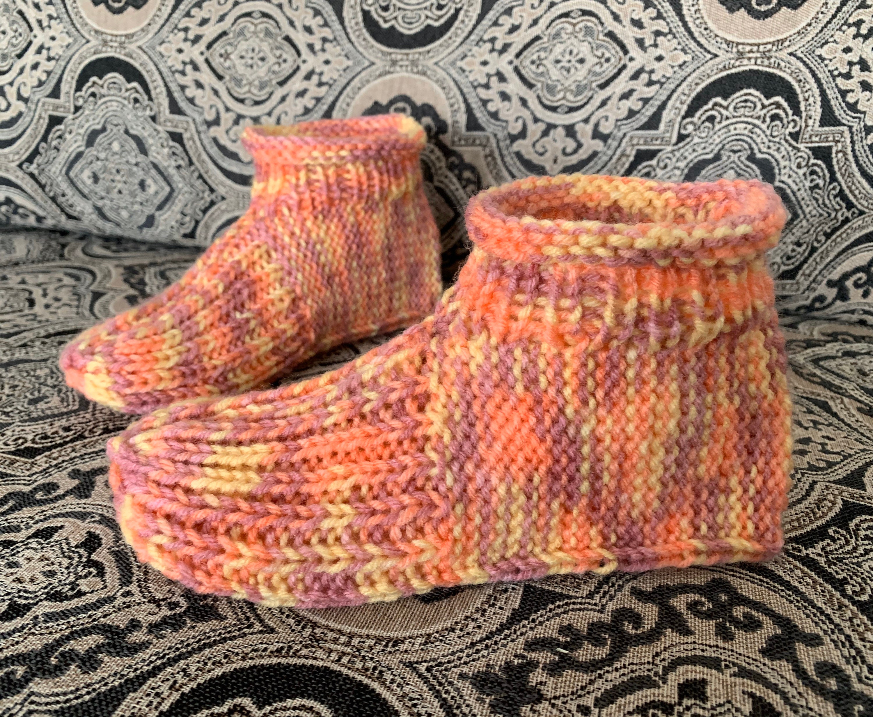 Eight Slipper Styles to Knit - 8 Adult Slipper Pattern Collection ...