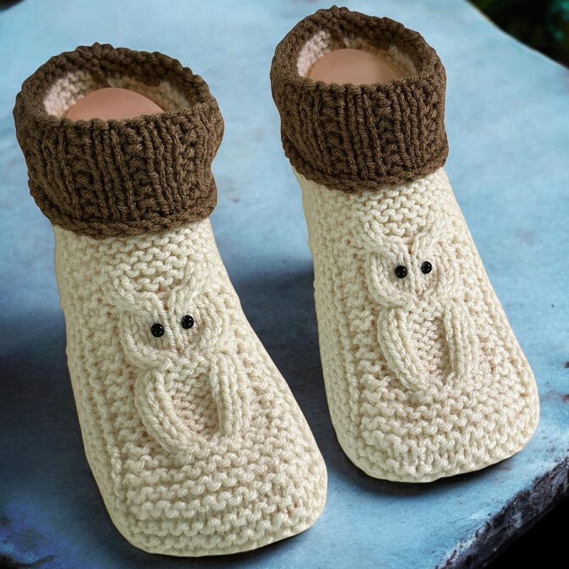 Men Knitted Booties - Etsy UK