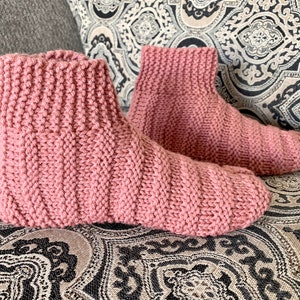 CUSTOM ORDER Hand Knit Adult Booties FREE Shipping - Etsy Canada