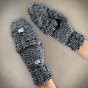 Knitting Pattern - Flip Mitts - Fingerless Gloves - Granny Gloves ...