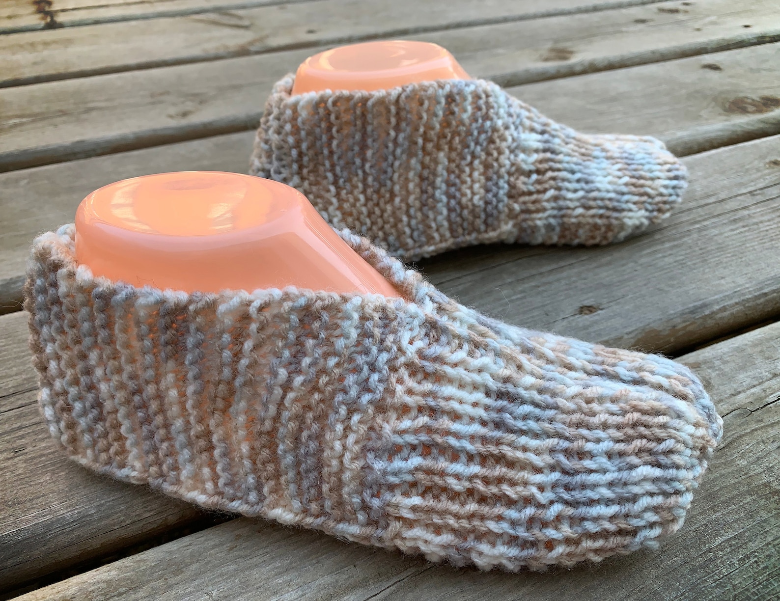 CUSTOM MADE Hand Knit Slippers or Booties for Adult Women or Men - FREE ...