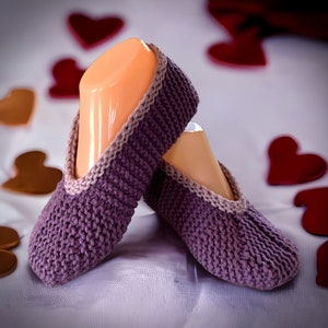 Knitting Pattern - Round Toe Slippers - Knitting Tutorial for Tablet ...