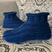 Knitting Pattern - How to Knit Adult Bootie Slippers Pattern With Step ...