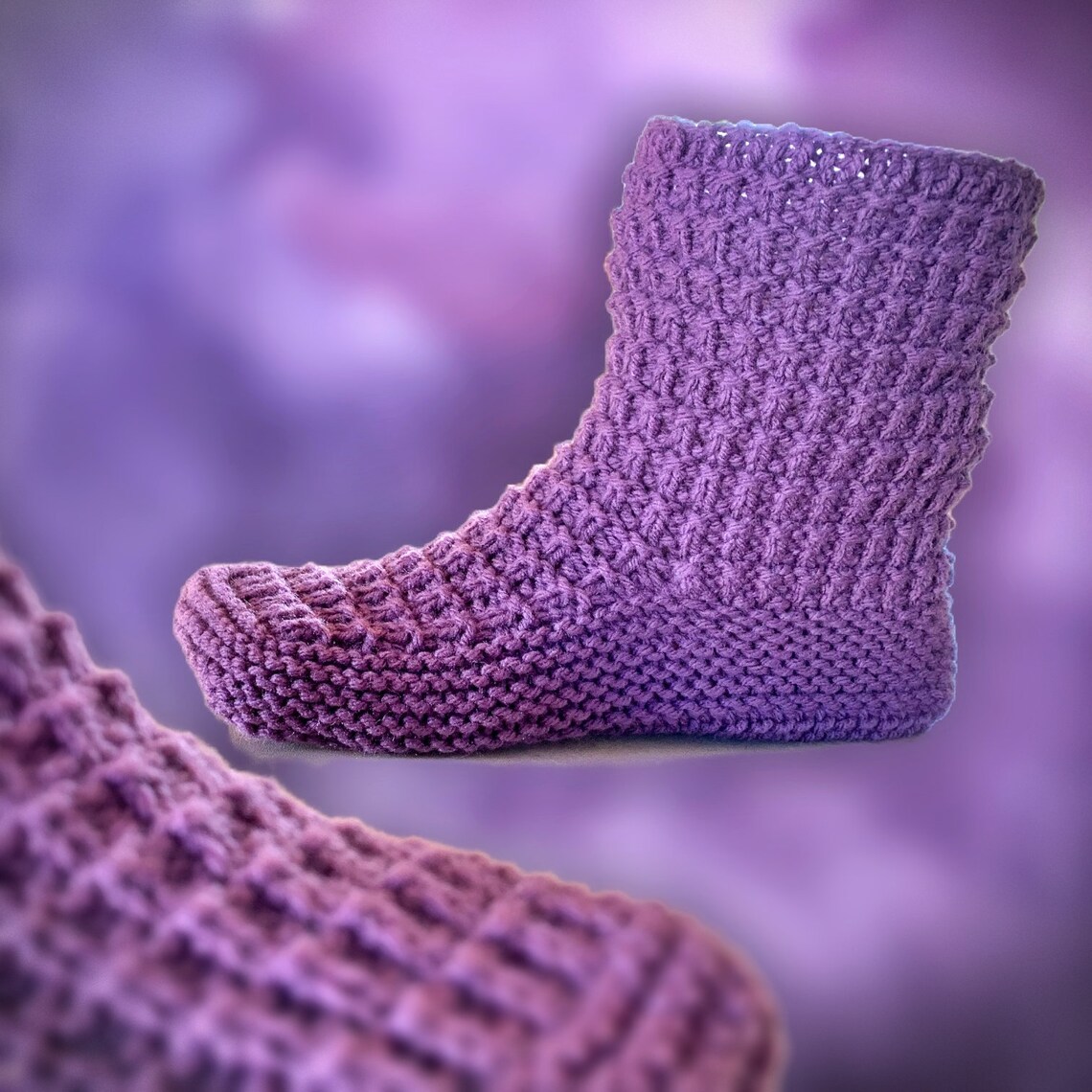 Knitting Pattern Moccasin Bootie Slippers Classic Ugg - Etsy