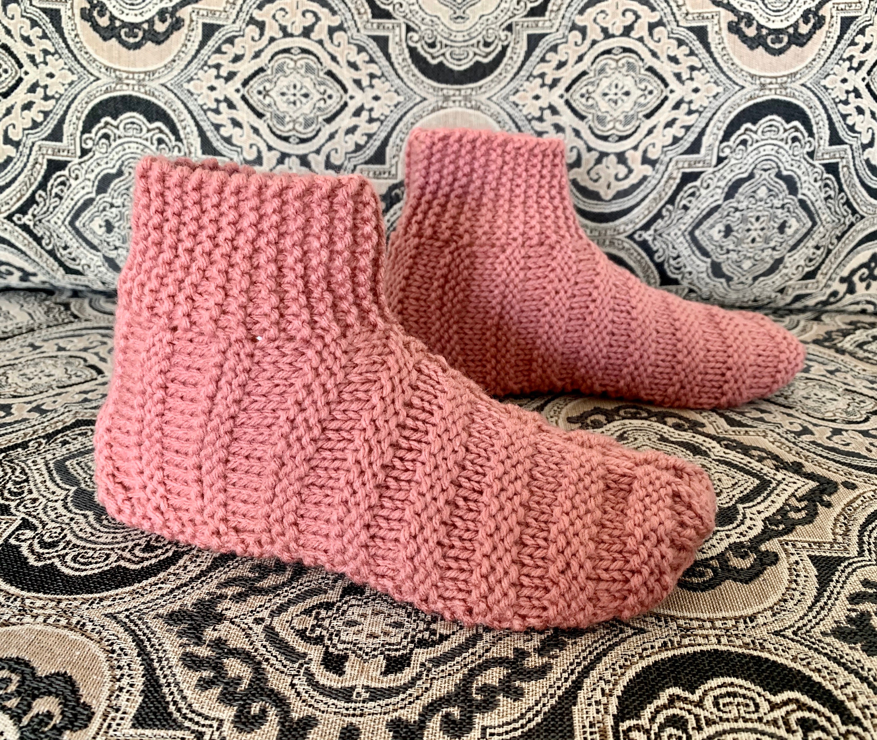 CUSTOM ORDER Hand Knit Adult Booties FREE Shipping - Etsy Canada