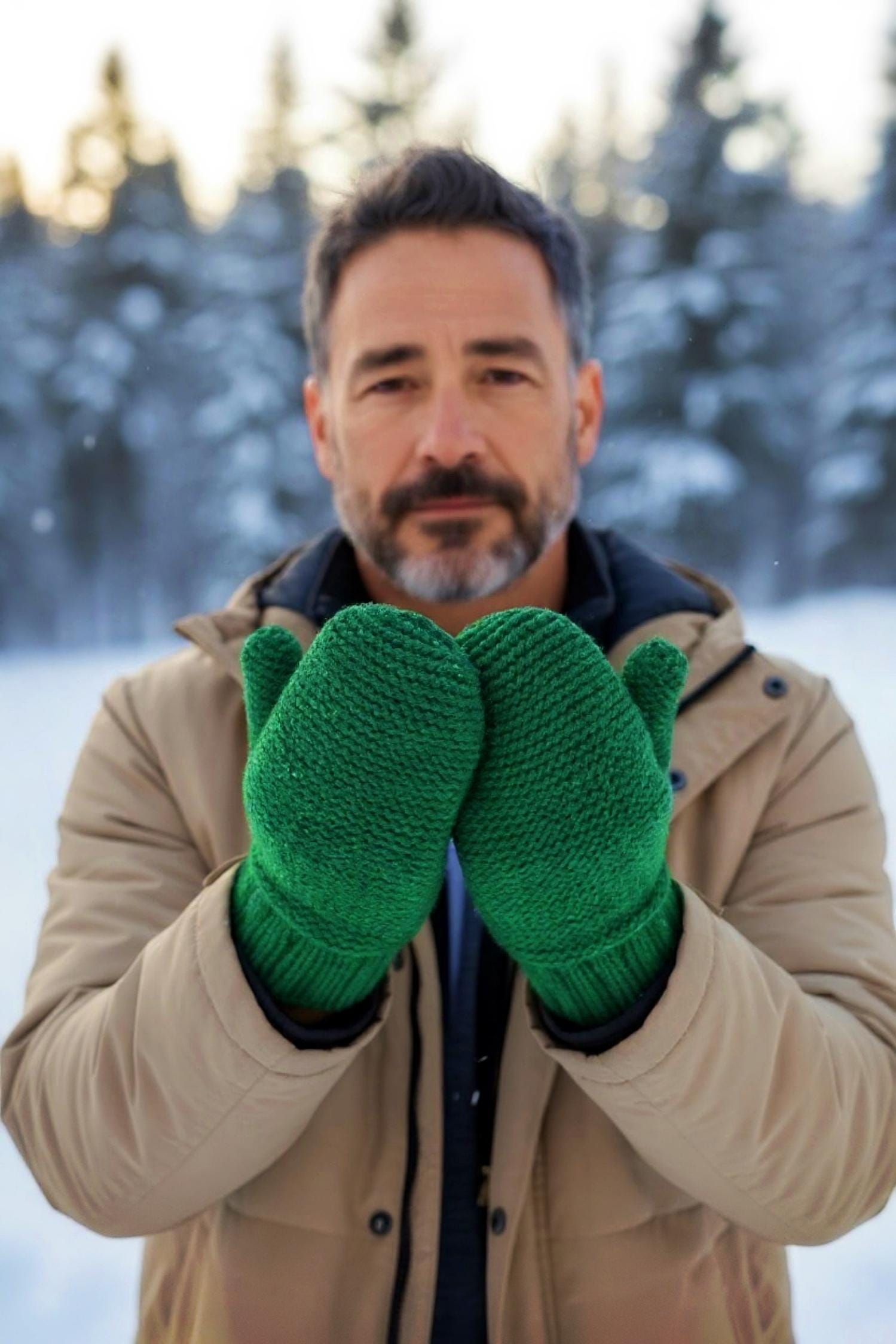 Quick Easy Knit Mittens Pattern, Knit Flat on 2 Needles - Beginner ...