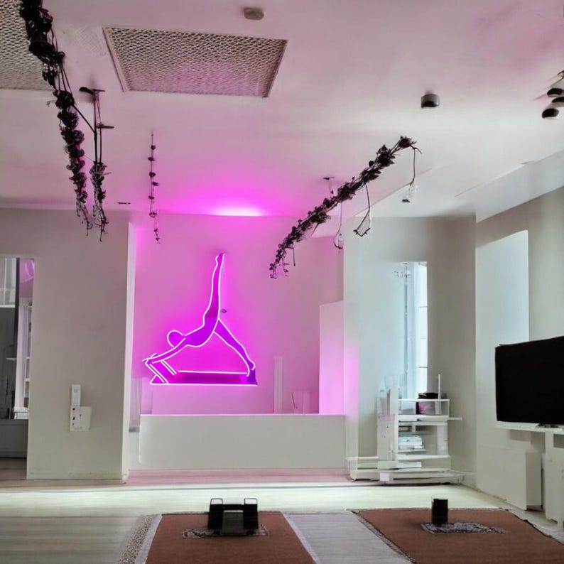 Pilates Neon Wall Decor, Decorative Lighting, Gym Decor, Pilates Hall ...