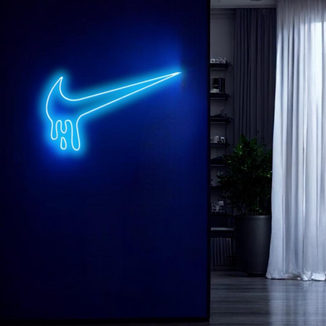 Custom Design Nike Logo Neon Sign, Nike Sign, Football Basketball Neon ...