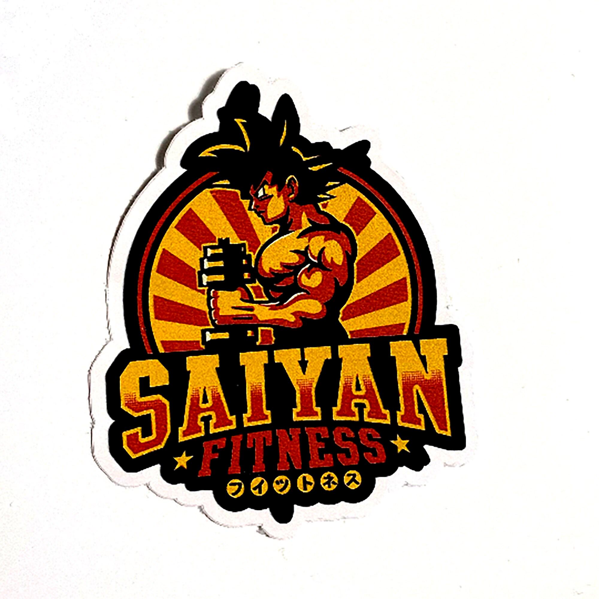 Saiyan Fitness Sticker – Anime Gym Motivation, Dragon-inspired Workout ...