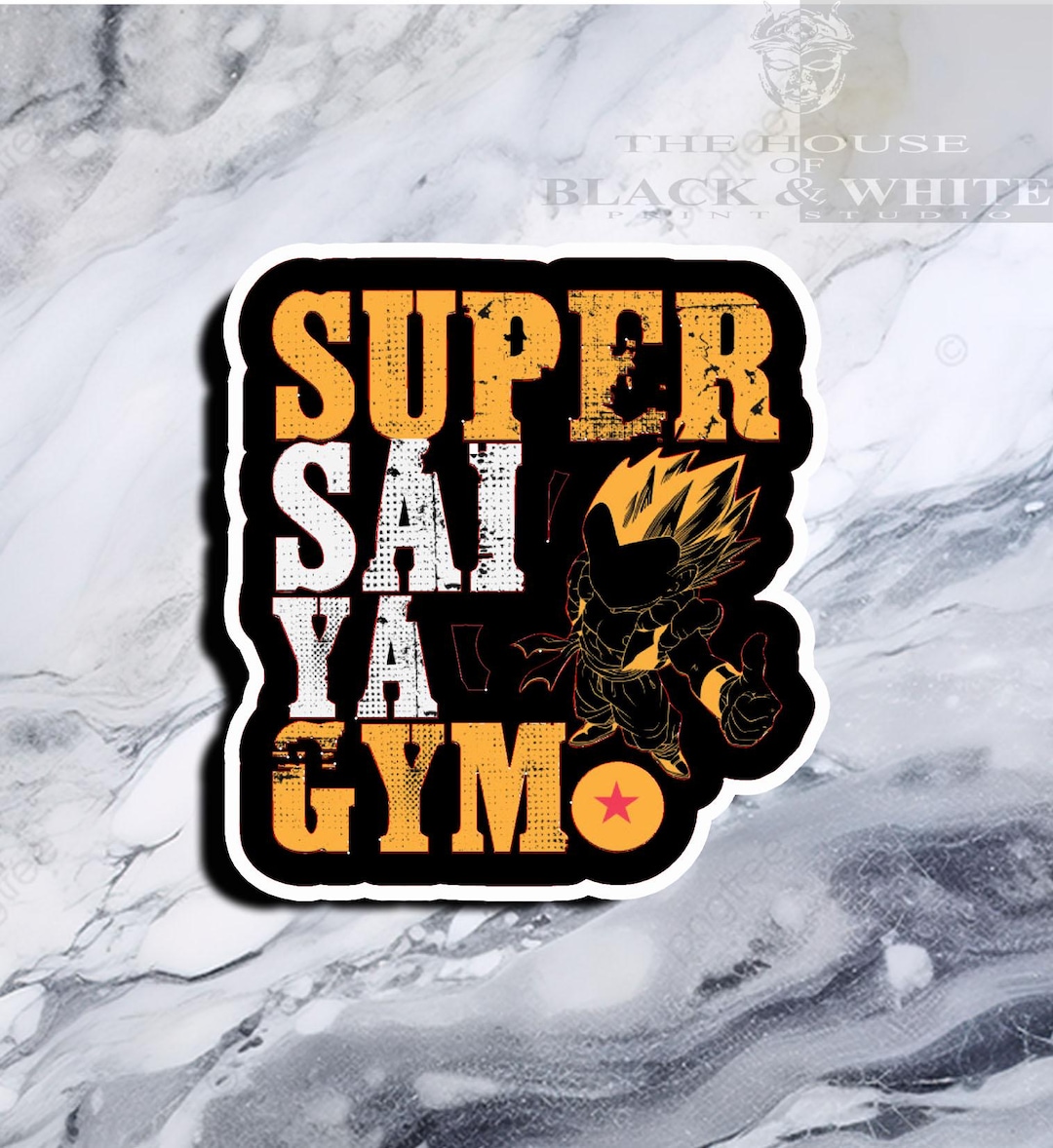 Super Saiyan Gym Sticker – Motivational Anime Workout Vinyl Decal ...