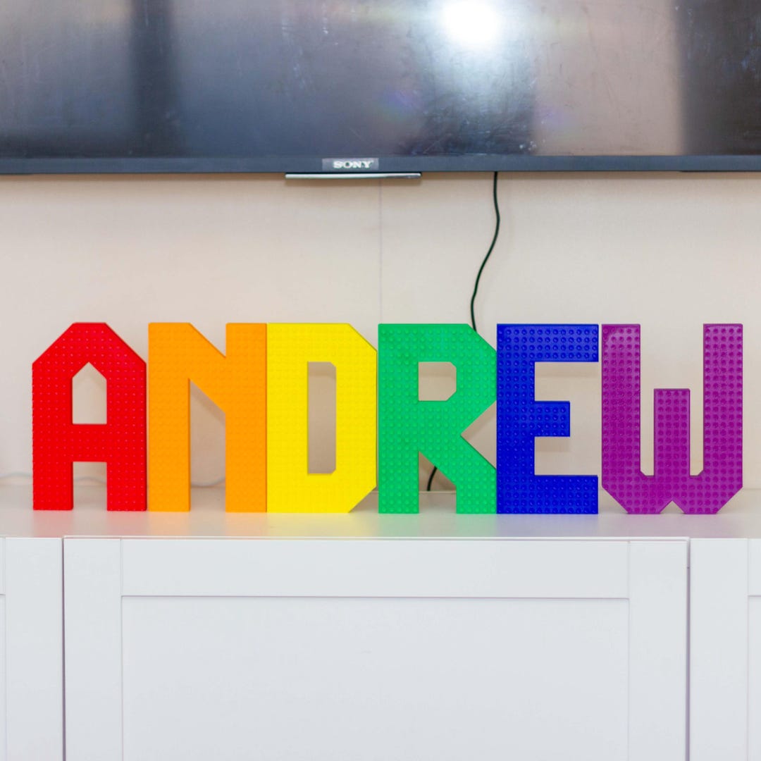 Large Bricks Compatible Letters | Kids Room | Man Cave Letters - Etsy