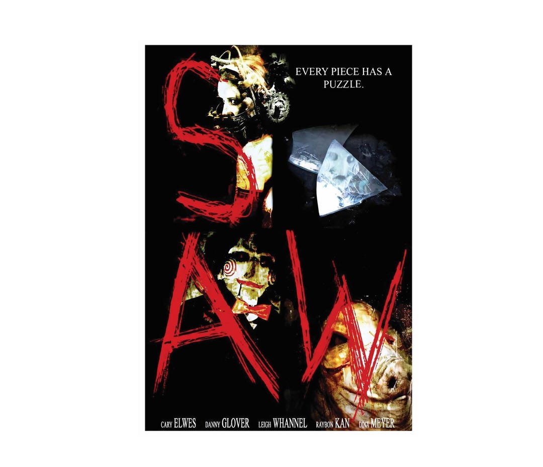 BUY 2 GET 1 FREE Saw Movie Poster Film Plakat Print Wallpaper Unframed ...