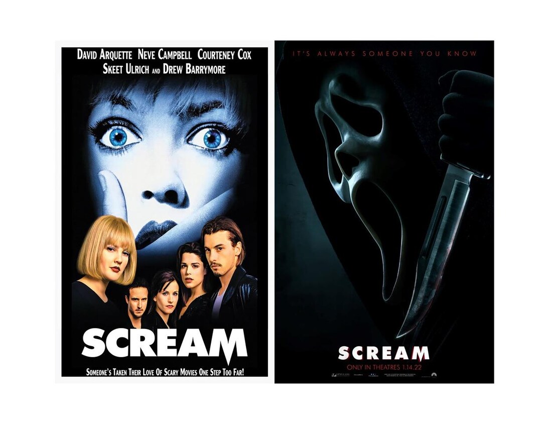 BUY 2 GET 1 FREE Scream Movie Poster Film Plakat Print Wallpaper Unframed - Etsy