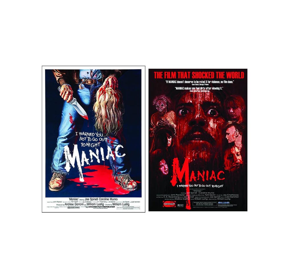 BUY 2 GET 1 FREE Maniac Movie Poster Film Plakat Print Wallpaper ...