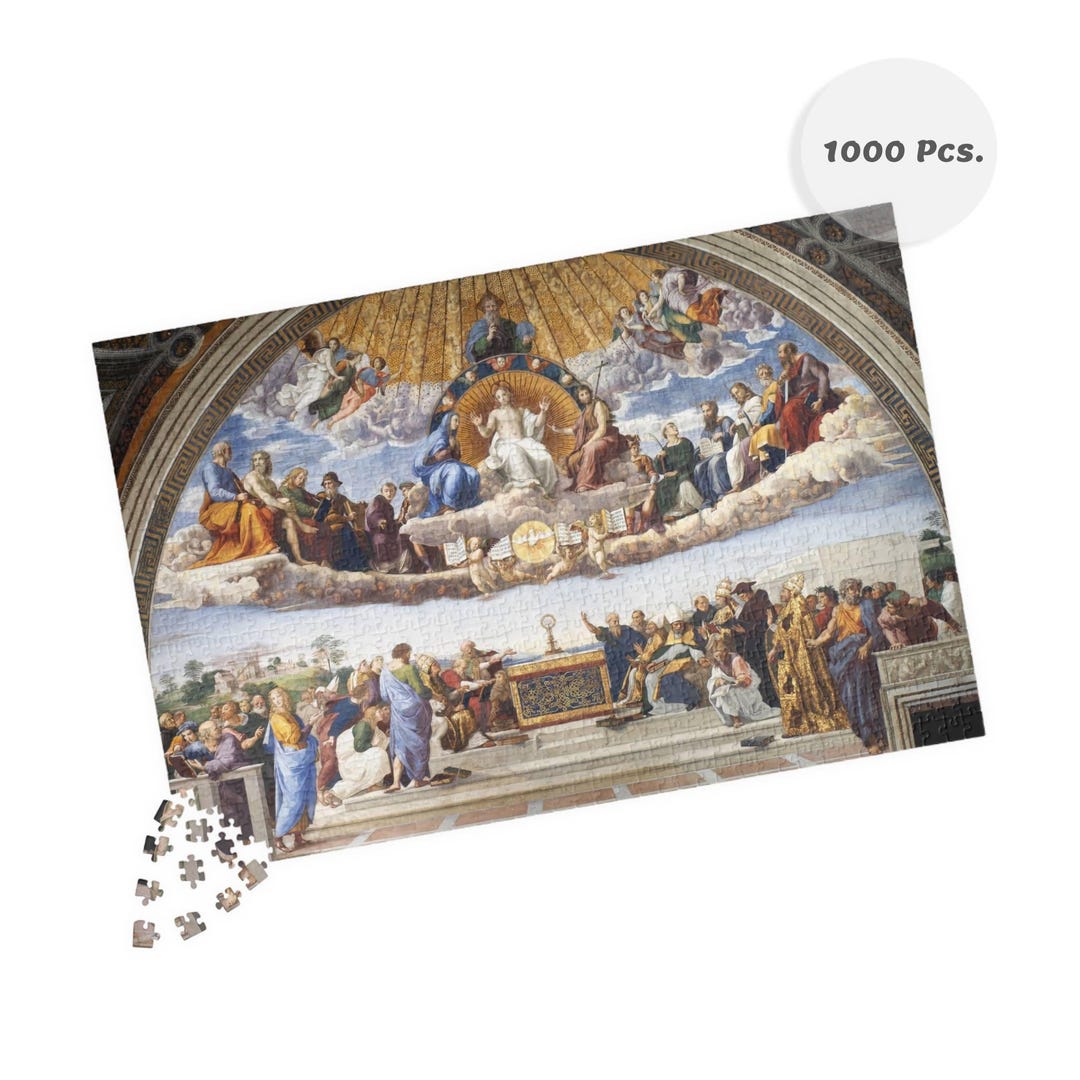 Raphael - Disputation of the Holy Sacrament (1509) - 1000 Piece Jigsaw ...
