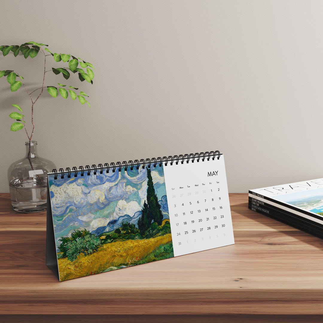 Vincent Van Gogh 2026 Desktop Desk Calendar Bookshelf Decor Jahres ...