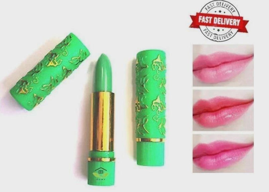 Magic Colour Changing Lipstick GREEN to Pink Long Lasting LIPTINT ...