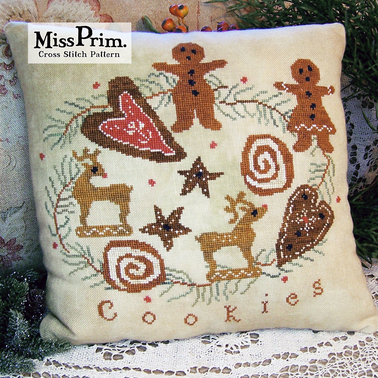 Christmas Cookies Cross Stitch Pattern Gingerbread Men - Etsy