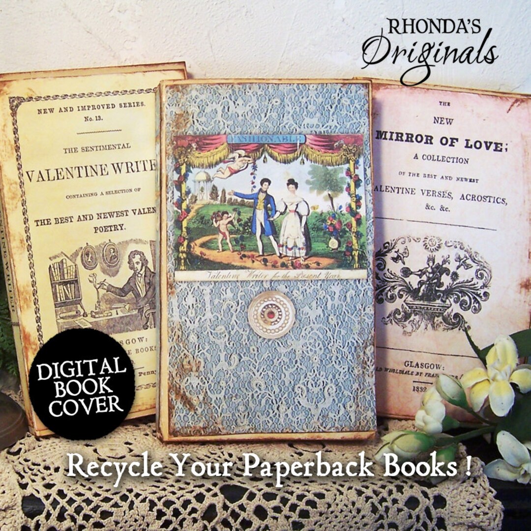 Valentine Decor Book Stack - Romantic Images, Couple Clipart Digital ...