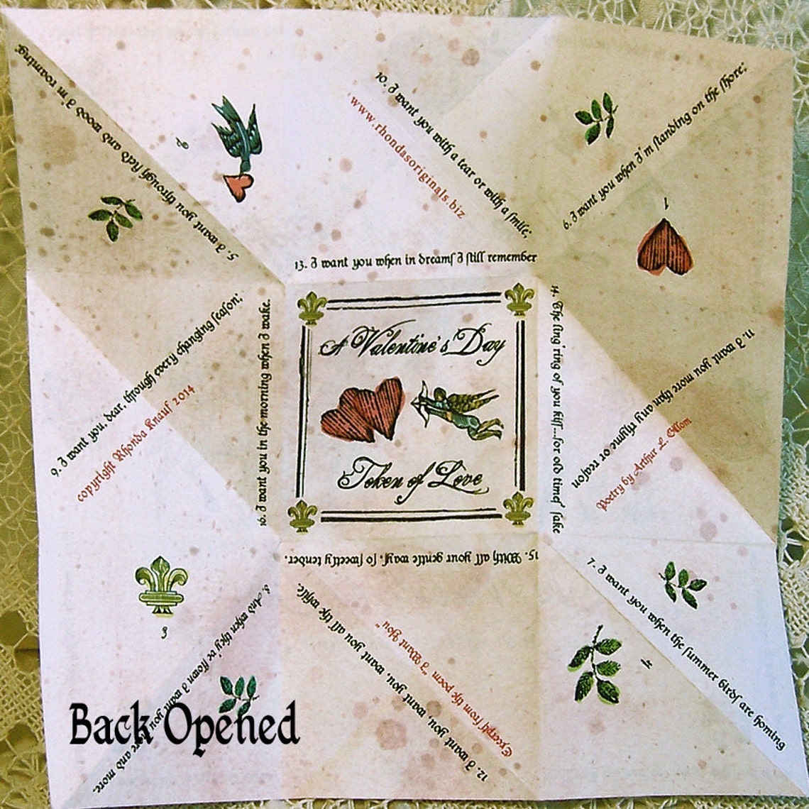 Vintage Valentine Printable Victorian Puzzle Purse | Etsy