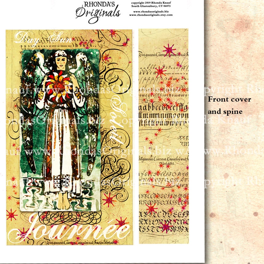 Angel Digital Book Covers - Digital Ephemera Kit - Vintage Digital ...