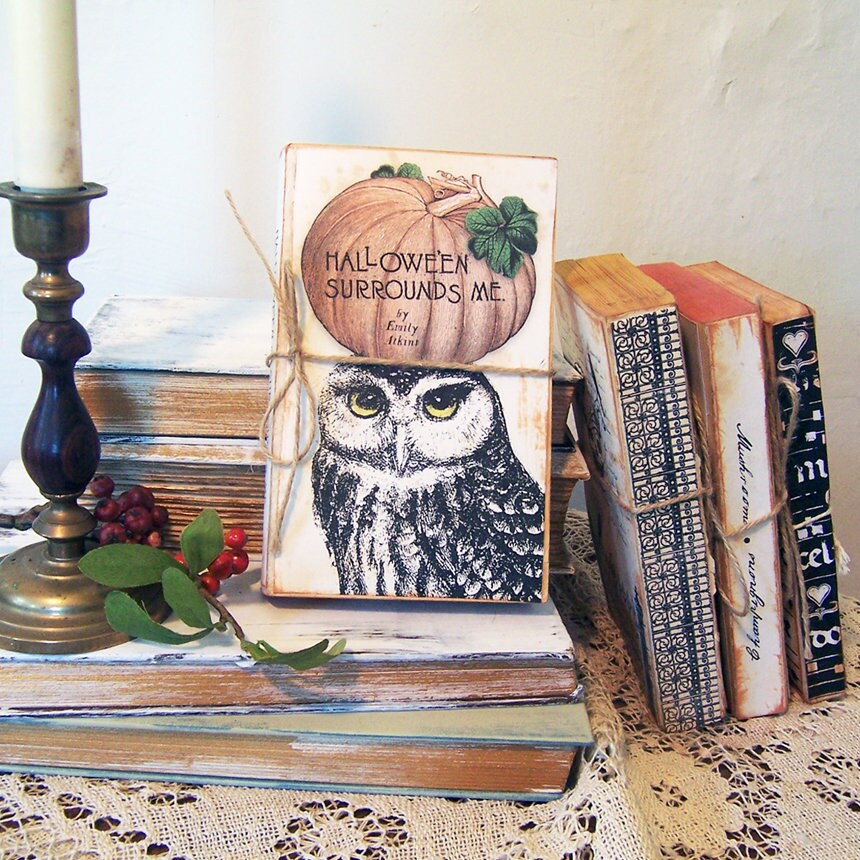 Halloween Junk Journal Covers Pumpkin Clip Art Vintage | Etsy