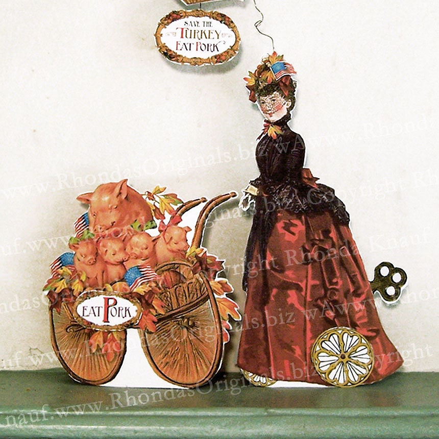 Thanksgiving Decorations Printable Paper Dolls Fall - Etsy