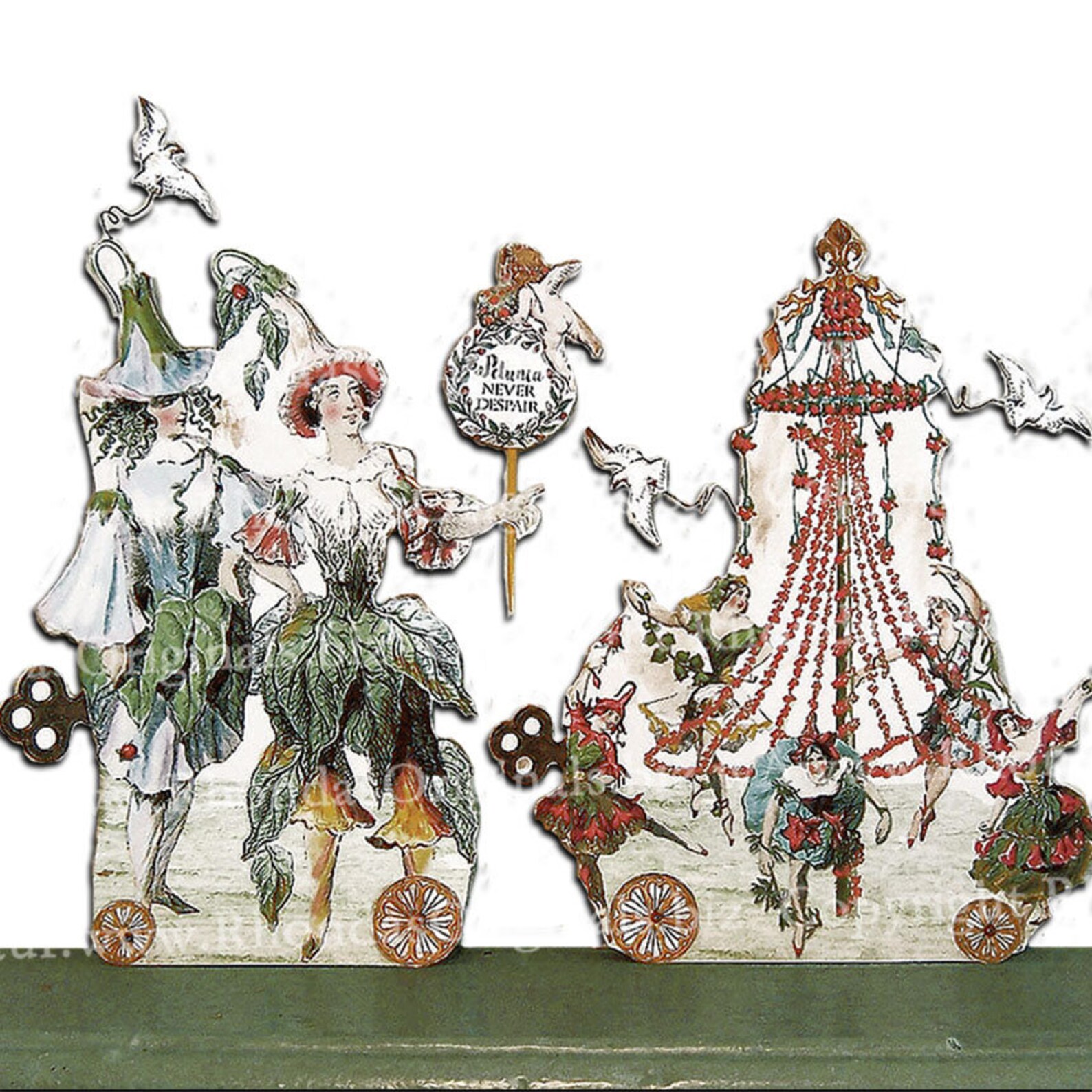 May Day Spring Printable - 3D Articulated Fantasy Fairy Paper Doll Set ...